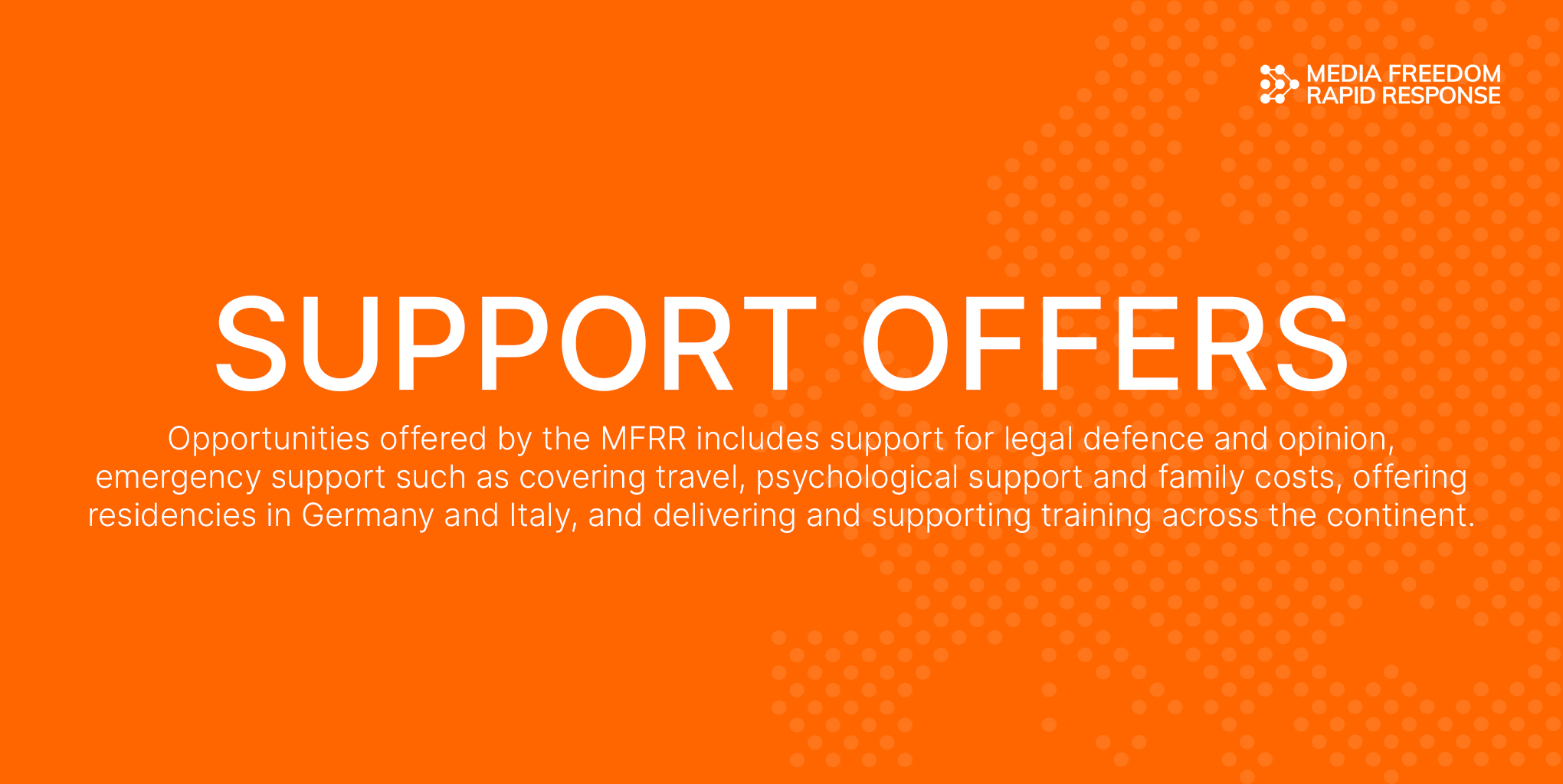 Support Offers - MFRR